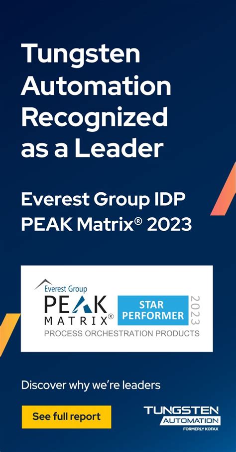 Tungsten Automation On Linkedin Tungsten Automation Named A Leader In Everest Groups 2023 Idp