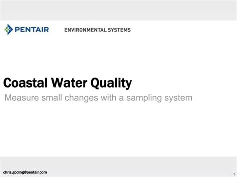 Coastal Water Quality Monitoring System Pptx