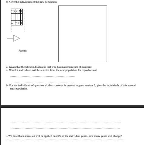 10 Question 4 Solve The Following Genetic Algorithm