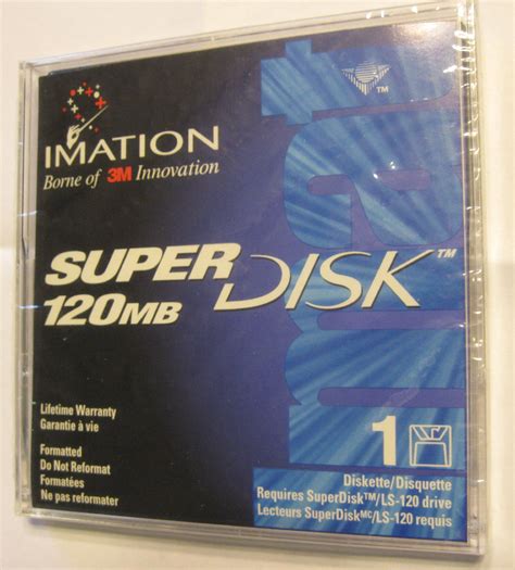 1 Pack Superdisk 35in 120mb Pre Fmt Ls 120 Electronics