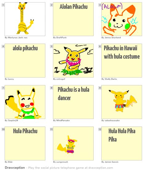 Alolan Pikachu Drawception