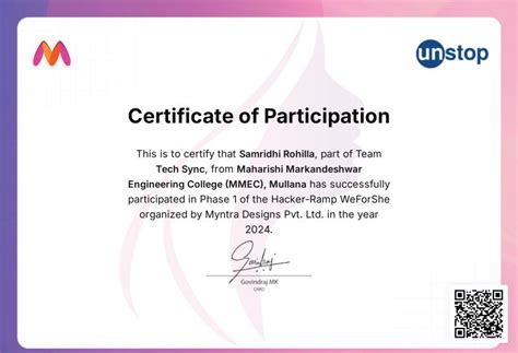 Samridhi Rohila On Linkedin Myntrahackerramp