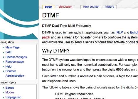 DTMF In Amateur Radio The DXZone