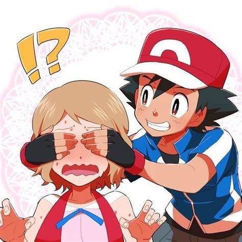 Satoshi Serena SatoSere Pokemon Ash Pokemon Pokemon Characters Cute Pokemon