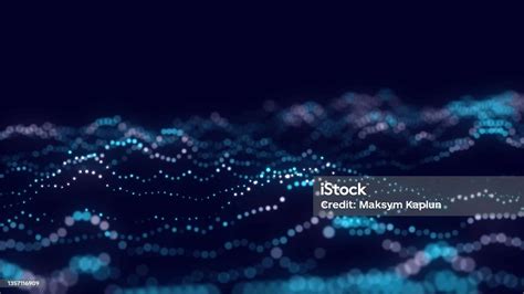 빛나는 파티클이 있는 추상적인 배경입니다 디지털 이동 파도 데이터의 폭발과 미래 일러스트 3d 렌더링 3차원 형태에 대한 스톡 사진 및 기타 이미지 Istock