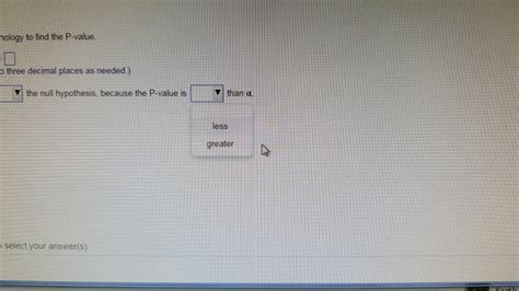 Solved Question Help Test The Hypothesis Using The P Value