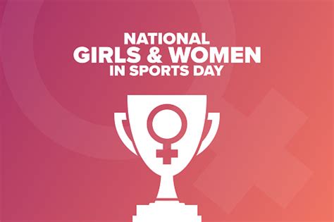 스포츠의 날에 전국 소녀와 여성 휴일 개념 배경 배너 카드 텍스트 비문이있는 포스터용 템플릿 벡터 Eps10 그림입니다 0명에 대한 스톡 벡터 아트 및 기타 이미지 Istock