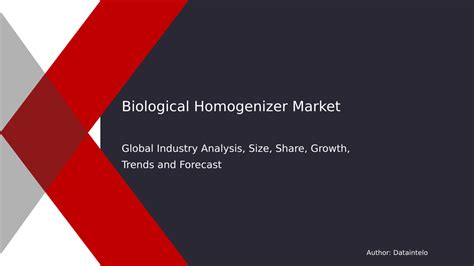 Biological Homogenizer Market Report Global Forecast From 2025 To 2033