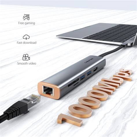 Cabletime USB C Multiport Hub In Mini Docking Station Ook Geschikt Voor MacBook
