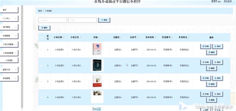 Javaphpnodejspython在线小说阅读平台微信小程序【2024年毕设】 Csdn博客