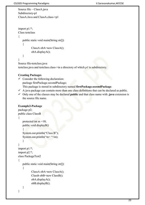 Cs2305 Programming Paradigms Lecturer Notes Pdf