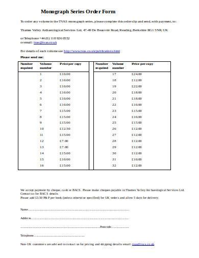 Free 10 Monograph Samples And Templates