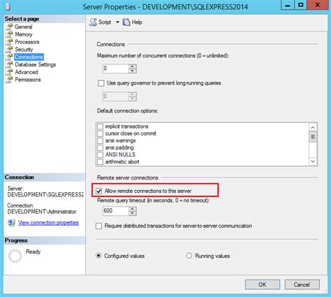 Recipe Allow Remote Connections To Sql Server Express 2014 On Windows 2012r2