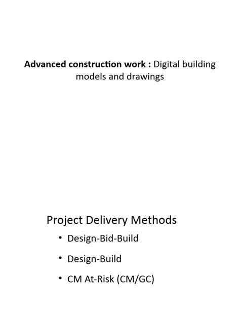 lecture digital building models bim pdf building information modeling construction