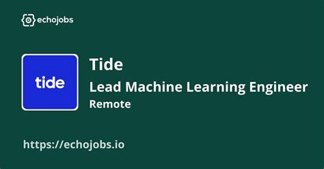 Tide Is Hiring Lead Machine Learning Engineerdata Engineering