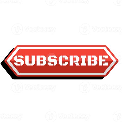 Subscribe Red Button Icon PNG