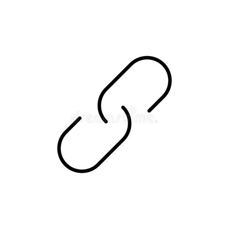 Link Icon Hyperlink Chain Symbol Stock Vector Illustration Of