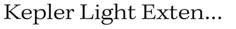 Kepler Font Webfont And Desktop Myfonts