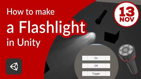 How To Make Flashlight In Unity Flashlight On And Off Unity C Script Youtube