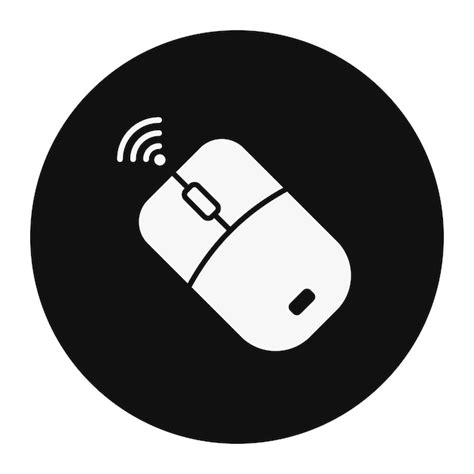Premium Vector Wireless Mouse Vector Illustration