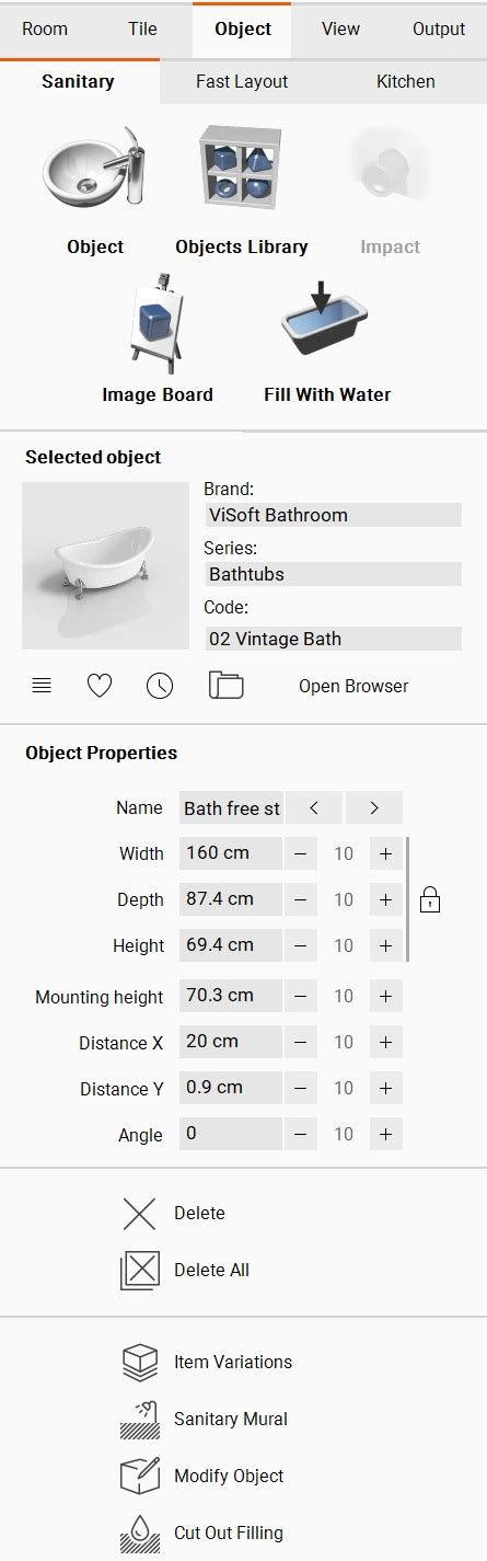 Object Sanitary Visoft Help Center