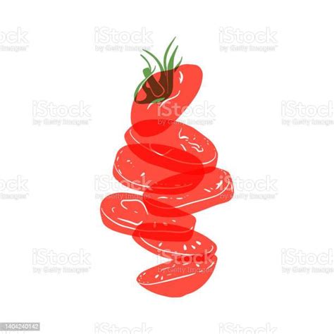 육즙이 많은 빨간 토마토 리소 인쇄 효과가 있는 벡터 일러스트 레이 션 팝 아트에 대한 스톡 벡터 아트 및 기타 이미지 팝 아트 음식 일러스트레이션 Istock