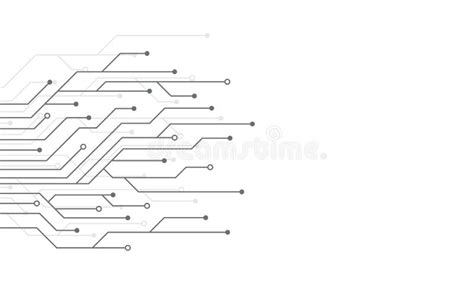 Circuit Board Electronics Digital Technology Banner Abstract Technology Background Stock Vector