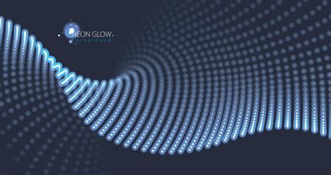 Premium Vector Wave Of Particles Blurred Lights Vector Abstract