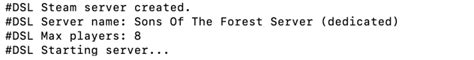 Sons Of The Forest Dedicated Server Setup Guide