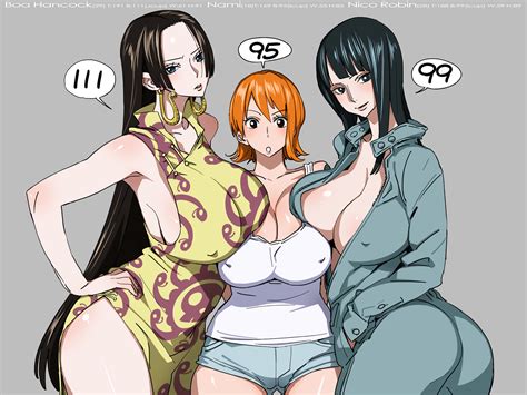 Nami Nico Robin And Boa Hancock One Piece Drawn By Bobobo Danbooru