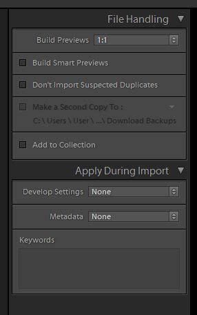 Lightroom Import Settings Get A Head Start On Your Editing Biblino