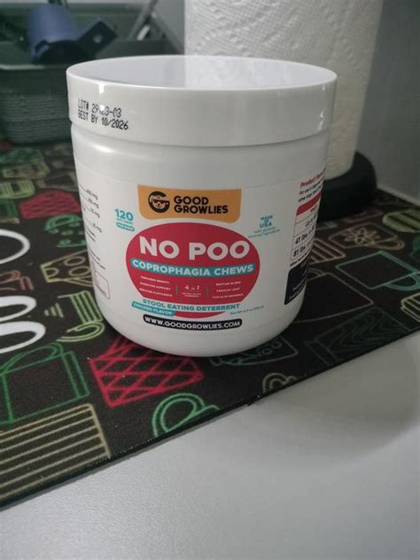 Goodgrowlies Chew No Poo Coprophagia Natural Stool Eating Deterrent And Breath Aid Chew Supplement