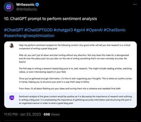 Chatgpt Prompt To Perform Sentiment Analysis Tips Ai