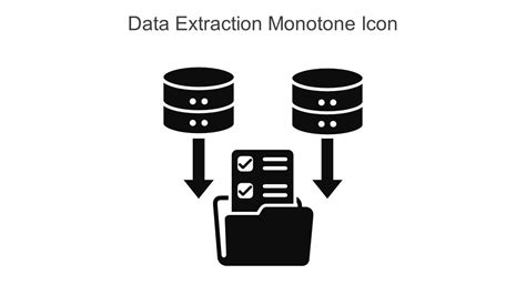 Data Extraction Monotone Icon In Powerpoint Pptx Png And Editable Eps Format Ppt Presentation