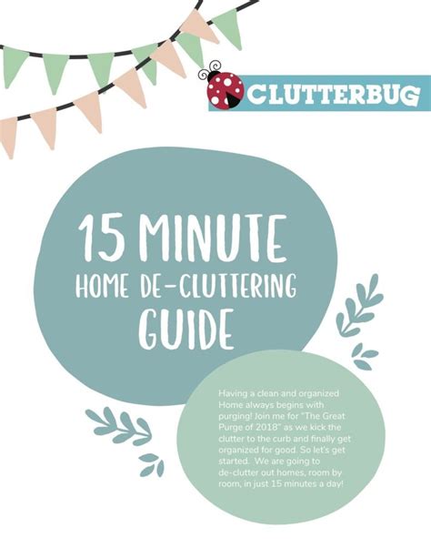 Day Decluttering Challenge ClutterBug Me