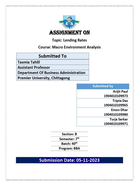 macro environment analysis assignment pdf interest interest rates