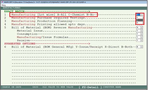 How To Enable Manufacturing Menu For A Particular User In Marg Software