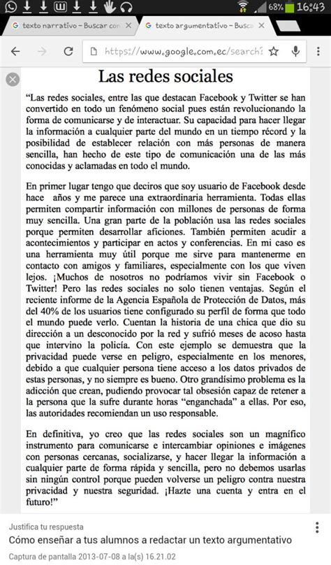 Texto Argumentativo Para Imprimir