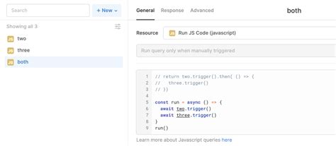 can i use then with query trigger 💬 queries and resources