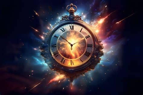 Exploding Clock In Space Stock Illustration Illustration Of Hurry 338473775