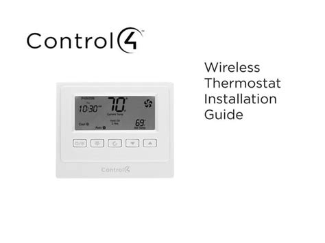 Wireless Thermostat V2 Installation Guide Rev F Pdf