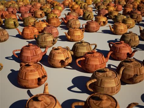 Object Id Random Texture Colour Shader Material Database Indigo