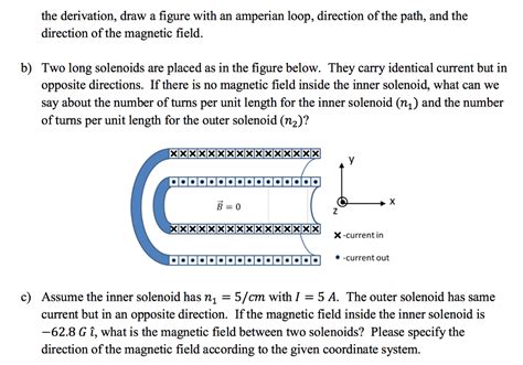 Solved 2 Solenoid A Using Amperes Law Calculate The