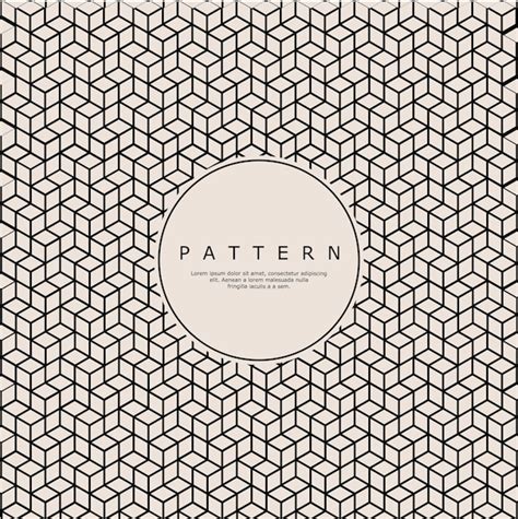 Premium Vector Decorative Line Box Abstract Pattern Template