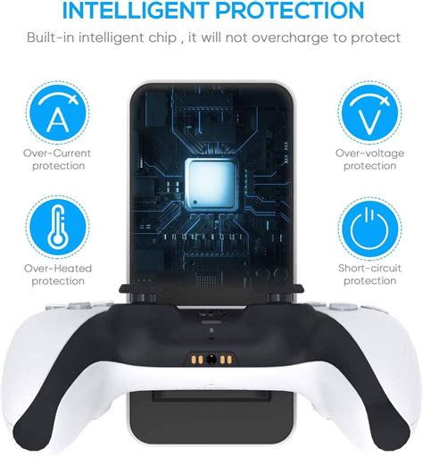 Ps5 Controller Charger Dual Charging Dock Station P5 Gamepad Joystick Charging