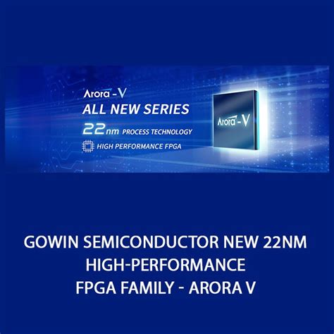 GOWIN Semiconductor New 22nm High Performance FPGA Family Arora V NEWS EVENTS