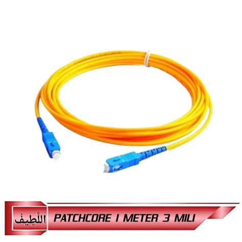 Jual KABEL PATCH CORD 1 METER 3 MILI FIBER OPTIC Shopee Indonesia