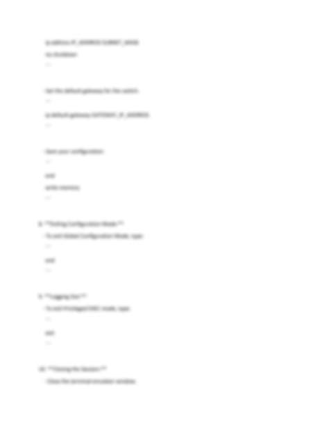 Solution Cisco Switch Configuration With Console Cable Cisco 2950t