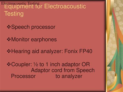 Ppt Fitting And Evaluation Of Fm Systems For Cochlear Implant Users Powerpoint Presentation