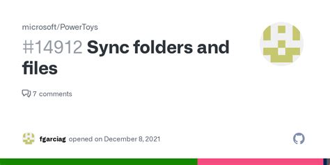 Sync Folders And Files · Issue 14912 · Microsoftpowertoys · Github
